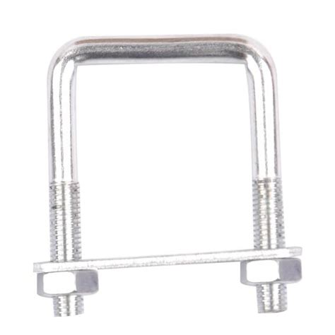 Square U Bolt Clamp With Plate And Nuts 8x43mm Standers LEROY MERLIN