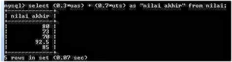 membuat database dengan perintah ddl dan dml menggunakan xampp