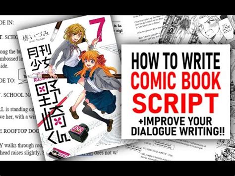 How To Write Comic Manga Script Tips On Improving Dialogue YouTube