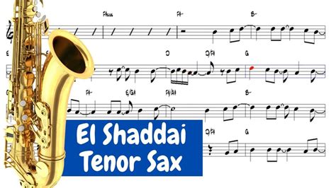 El Shaddai Michael C And J Thompson Alto Sax Sheet Music YouTube