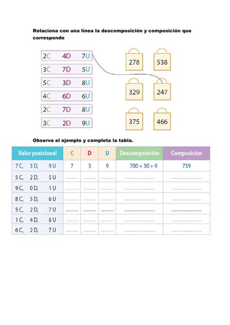 Ejercicio de Números del 900 al 1000 Ejercicios de numeros Desafio