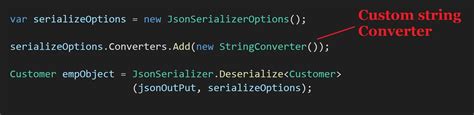 Create Custom Converters For JSON Serialization In NET With Example