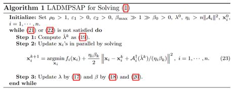 linearized alternating direction method with parallel splitting and adaptive penalty for