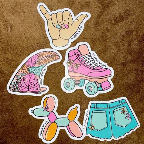Pura Vida Sticker Set In 2024