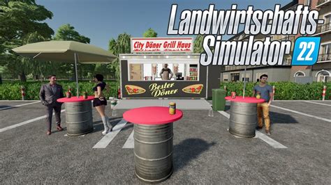 LS22 Kirmes Fete Forains Co 01 City Döner Grill Haus