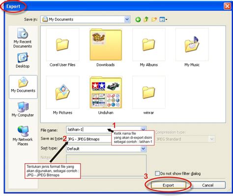 Cara Export File Tutorial Lengkap CorelDraw