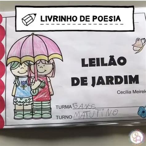 Livrinho Da Poesia Leil O De Jardim Leil O De Jardim Poema Leil O De