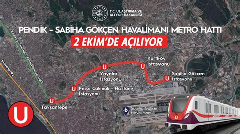 Pendik Sabiha Gökçen Havalimanı metrosu pazar günü açılacak Son
