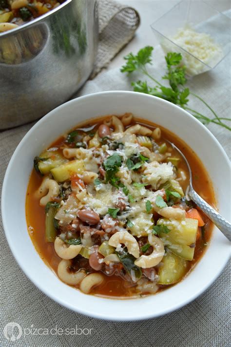 Sopa Minestrone Pizca De Sabor