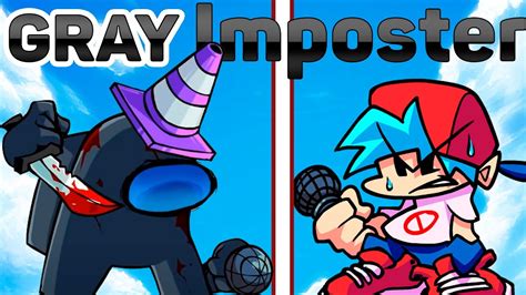 Friday Night Funkin VS Imposter V4 Gray Imposter Leak FNF Mod