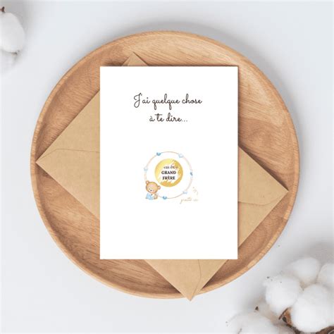 carte annonce à gratter tu vas être grand frère Cotonetmerveilles