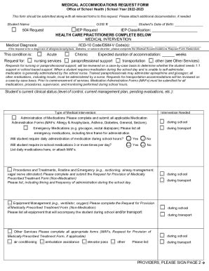 NY Medical Accommodations Request Form 2022 2024 Fill And Sign
