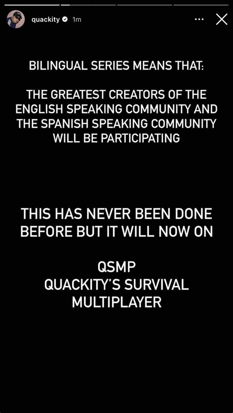 QUACKITY INFO 𝐐𝐒𝐌𝐏 on Twitter Quackity vía Instagram Stories