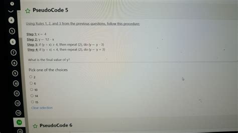 solved ☆ pseudocode 4 for this question use the same rule
