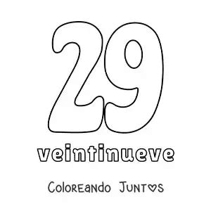 100 Dibujos de los números del 1 al 100 para Colorear Gratis