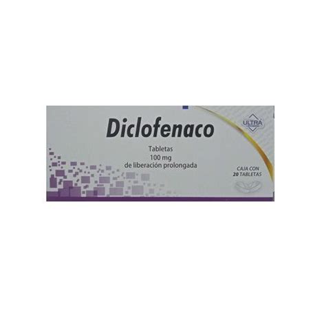 Diclofenaco 100 Mg 20 Tabletas L P Ultra Farmacia San Juditas
