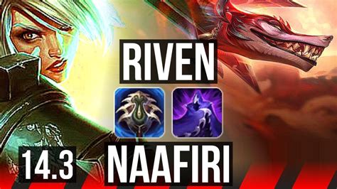 RIVEN Vs NAAFIRI TOP 3600 Games 16 1 0 8 Solo Kills Legendary