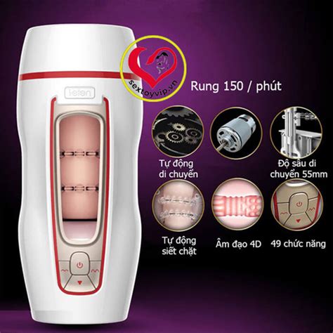 Âm đạo giả Lenten Vaginar rung thụt mút bú tự động Sextoyvip