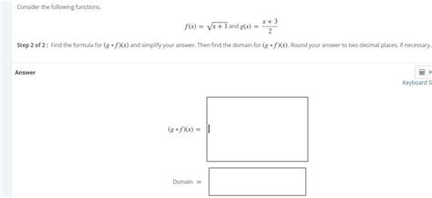 solved consider the following functions f x x 1 and