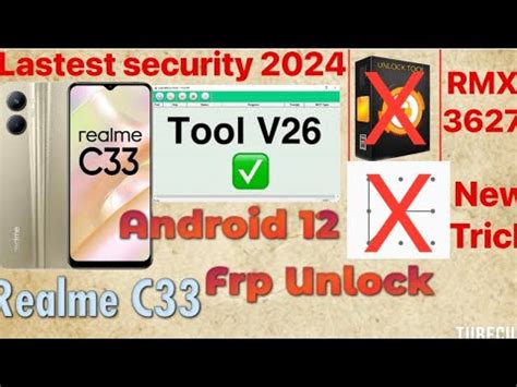 Realme C33 RMX3627 Frp Unlock Android 12 Lastest Security 2024 YouTube