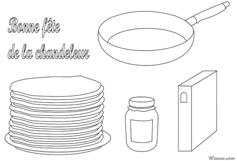 Coloriage Chandeleur Avec Des Cr Pes Imprimer Et Colorier