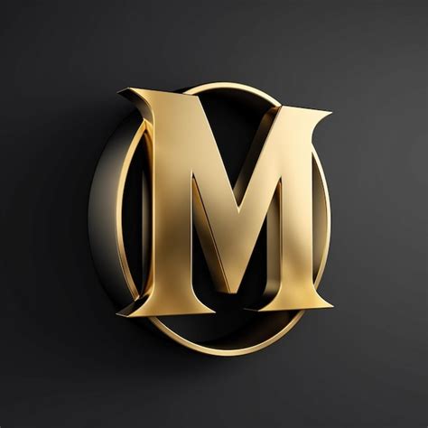 El diseño del logotipo de la letra m Foto Premium