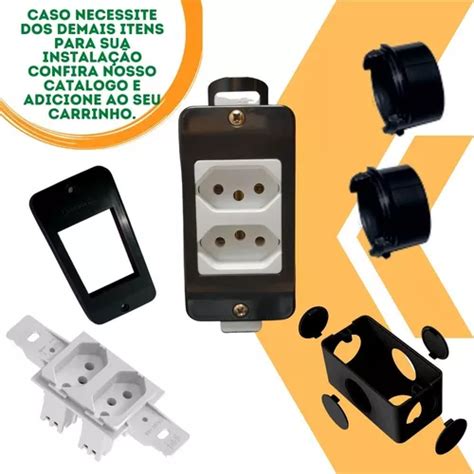 Tomada Dupla Amperes Para Condulete Pvc C Adaptador Mebuscar