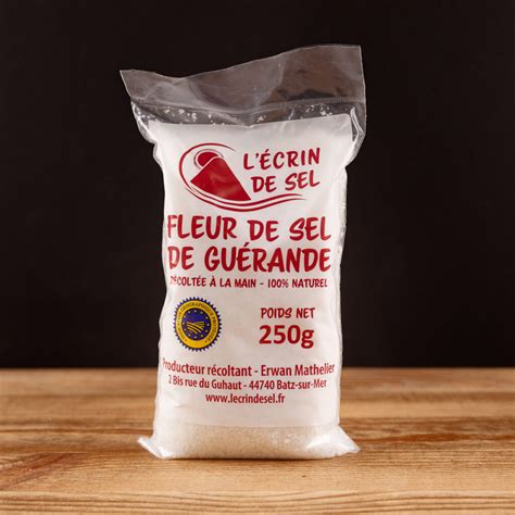 Fleur de sel de Guérande IGP 250G L Écrin de sel producteur de sel