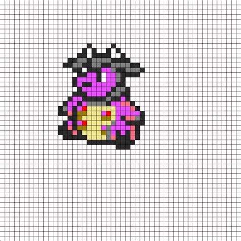 Miltank Sprite Kandi Pattern Pokemon Cross Stitch Kandi Patterns
