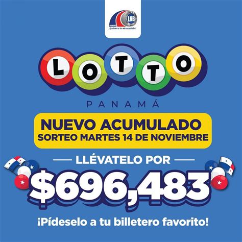 LOTERÍA Nacional de Panamá EN VIVO resultados del Lotto y Pega 3 de