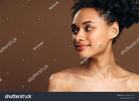Sensitive Light Portrait Brunette Woman Naked Stock Photo 2066573114