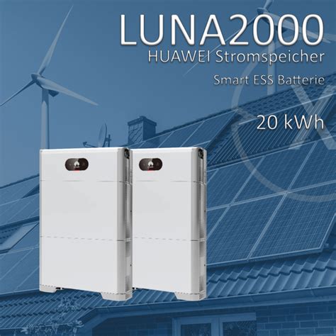 PV Anlage Solaranlage Mit Speicher HUAWEI LUNA2000 Stromspeicher