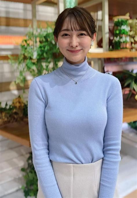 Japanese Beauty Asian Beauty Big Boobs Tits Asian Girl Turtle Neck Poses Knitting Face