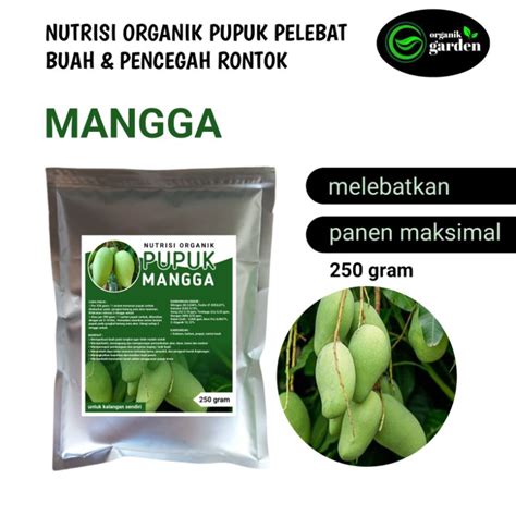 Jual Pupuk Pelebat Buah MANGGA Booster Nutrisi Organik 250 Gram