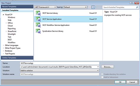 insert data with linq to sql via wcf service