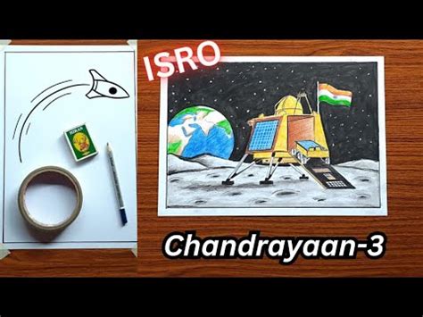 Chandrayaan 3 Drawing Easy Chandrayaan 3 Landing Drawing Tutorial