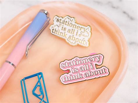 Cute Enamel Pins Kawaii Stationery Store Uk Coral And Ink