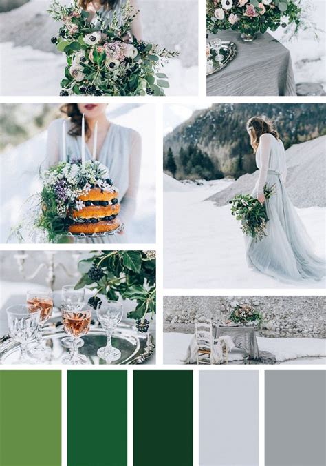13 Green Wedding Color Palettes Stillwhite Blog Green Themed