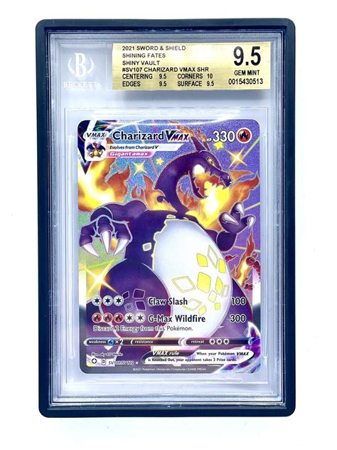 Mavin Pokemon 2021 Shining Fates Charizard Vmax SHR Sv107 Shiny Vault