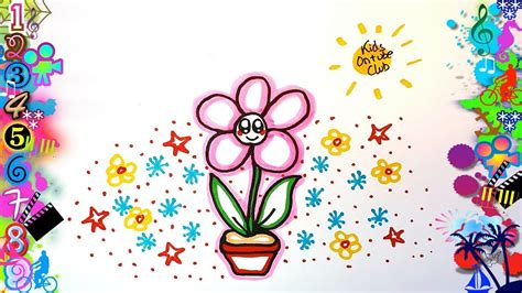 Como Dibujar Un Jardin Facil Para Ninos