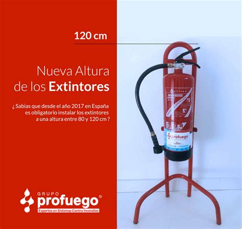 Cuál es la altura correcta para colocar un extintor