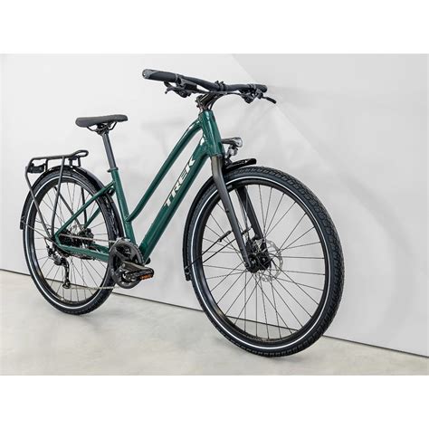 Rower Trek Dual Sport Equipped Z Niskim Przekrokiem Zielony