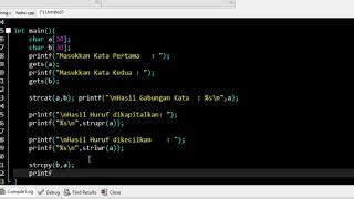 Contohfuzziblog Contoh Program Manipulasi String C