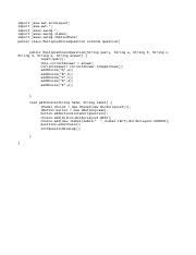 Multiplechoicequestion Java Import Import Import Import Import Public