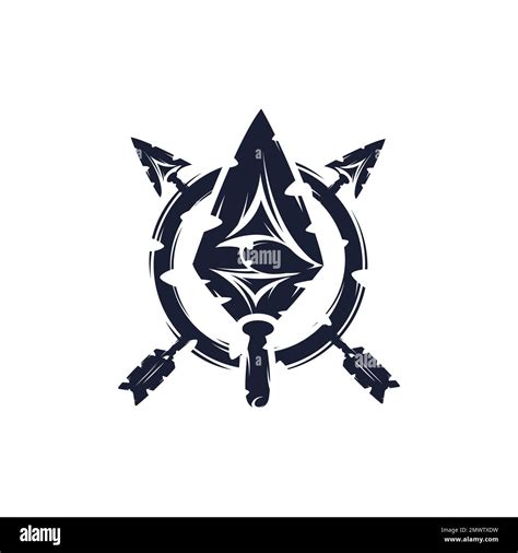 Flat Arrowhead And Spear Symbol Stock Vector Image Art Alamy