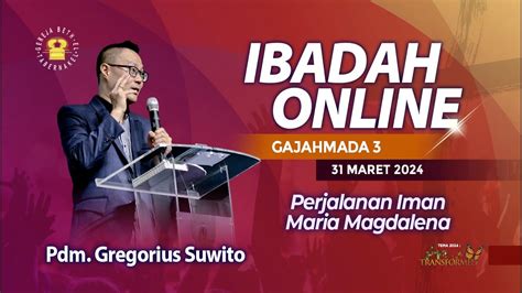Pdt Ir Timotius Subekti SORAK KEMENANGAN 31 03 2024 IBADAH