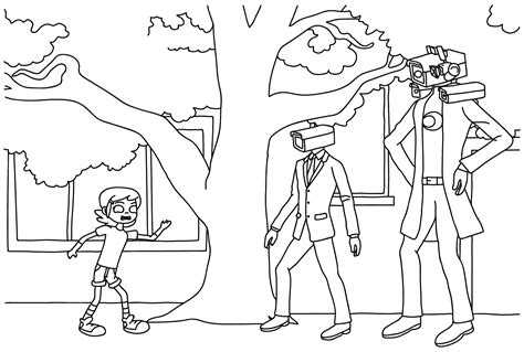 21 Coloriages Du Titan Cameraman ColoringPagesOnly