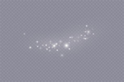 白い魔法の粉の粒子輝く光の粒子クリスマスのキラキラ粒子光の効果 プレミアムベクター