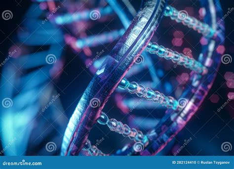Información Genética Abstracta Dna Helix Estructura De La Molécula Del