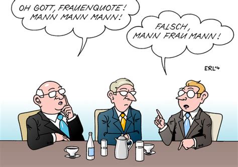Frauenquote Von Erl Politik Cartoon TOONPOOL